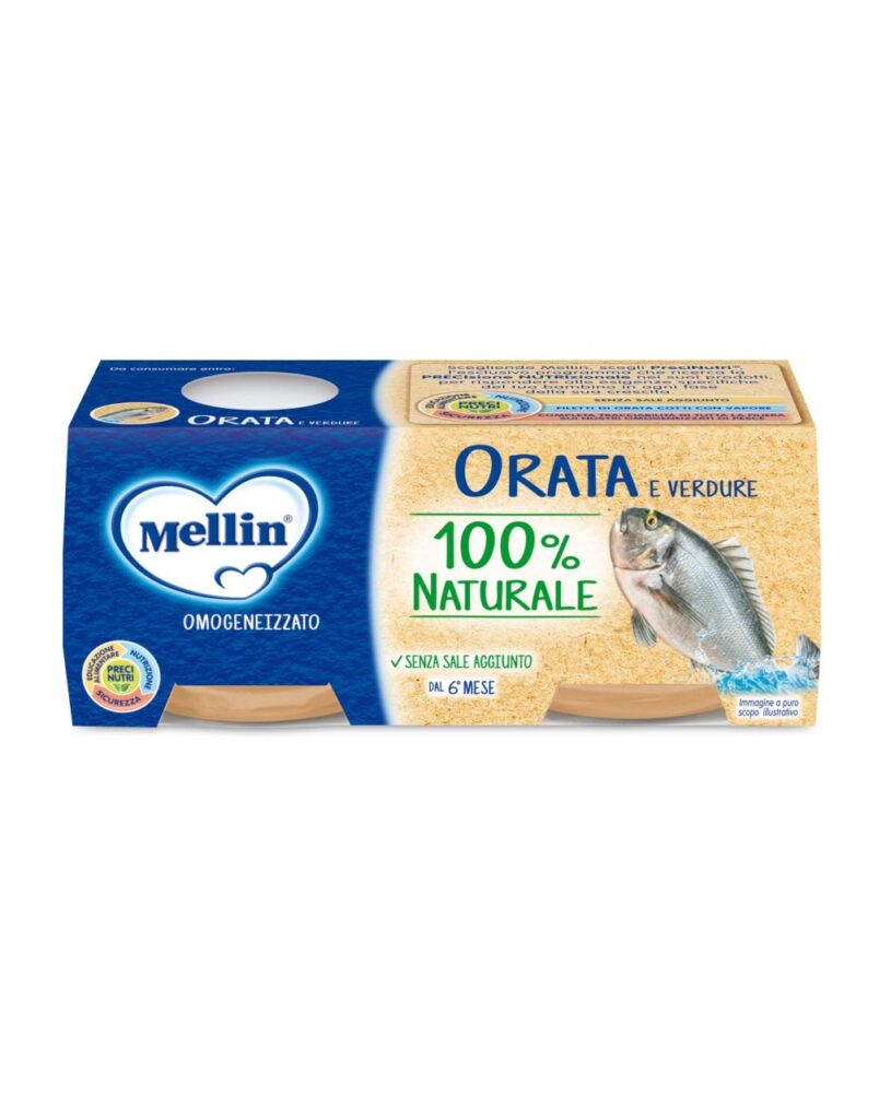 Omogeneizzati Mellin - Carne e Pesce (4-6M) - Prénatal Store Online